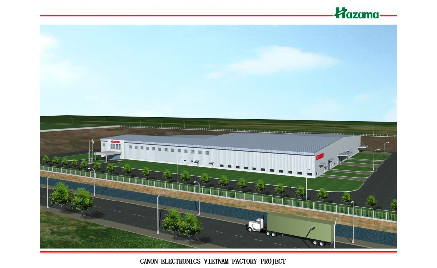 Construction Project of Canon Electronics Vietnam Co., Ltd Factory