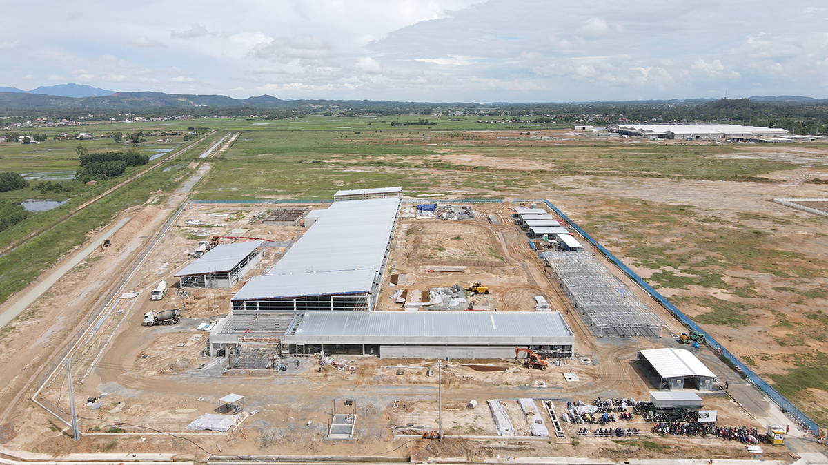 Cập nhật tiến độ thi công tháng 9/2021 – Dự án Nhà máy Toray ...