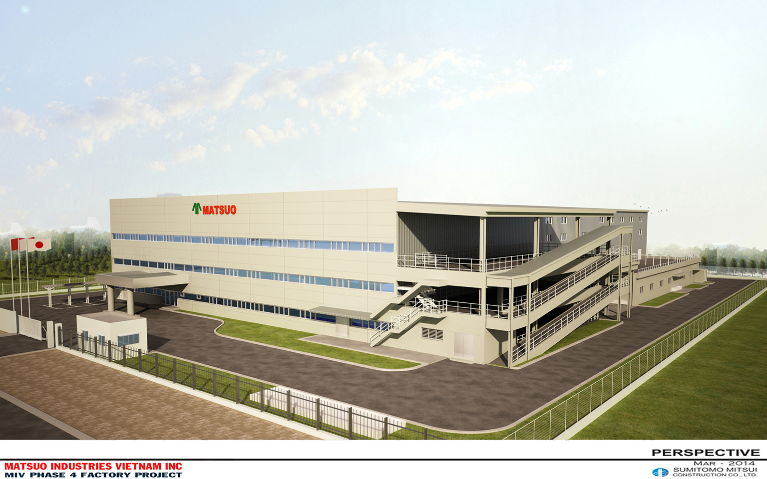 Dự án xây dựng Nhà máy Matsuo Industries Việt Nam – giai đoạn 4